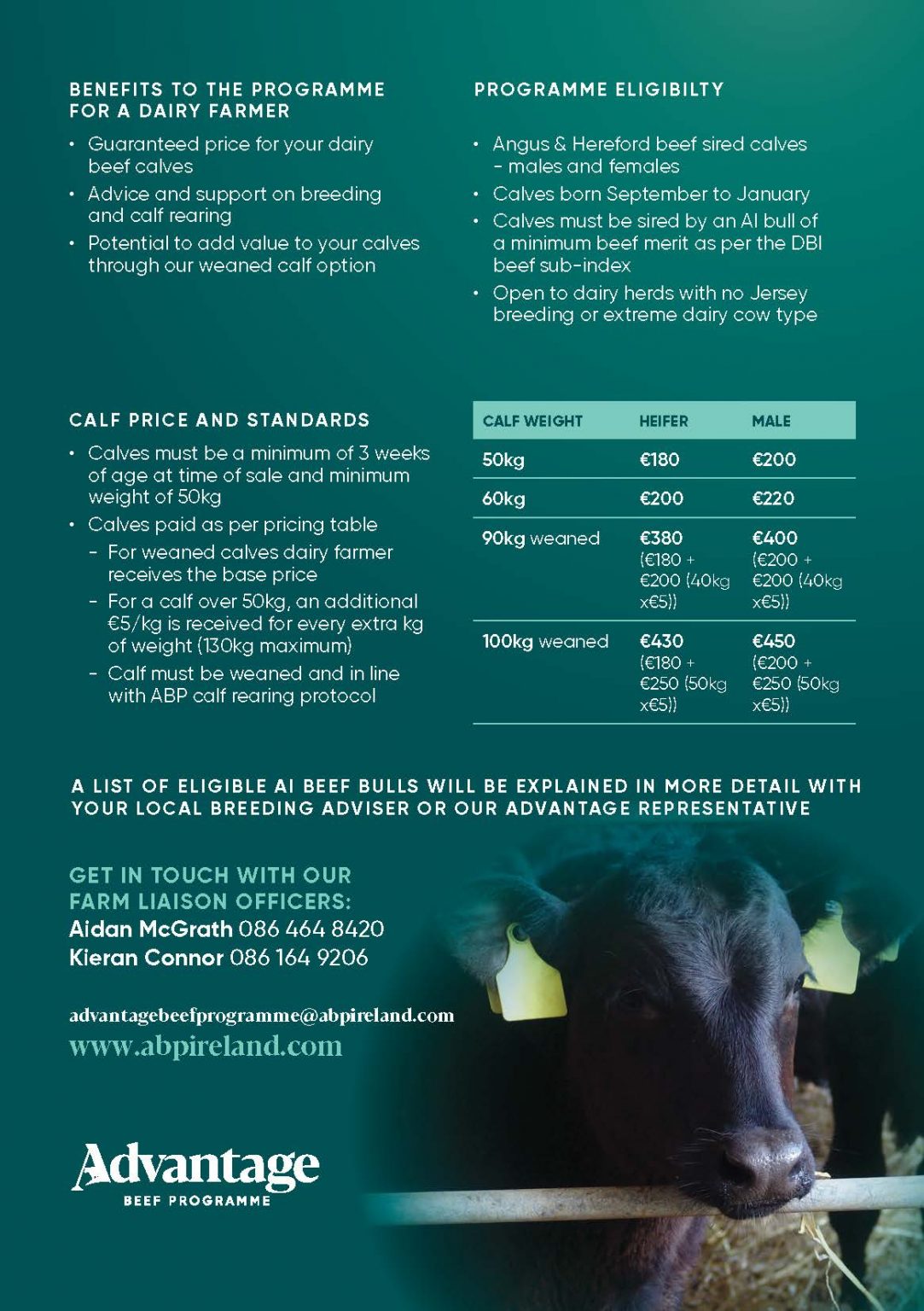 ABP Calf Sustainability scheme - IHFA